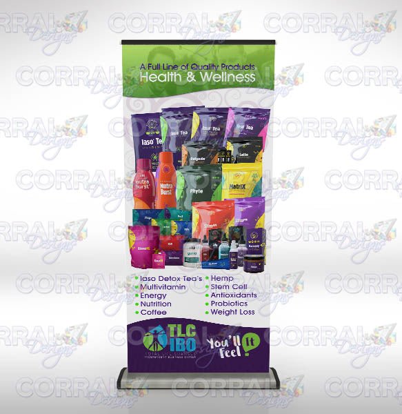TLC Products Health and Wellness Premium Retractable Banner – Corral ...